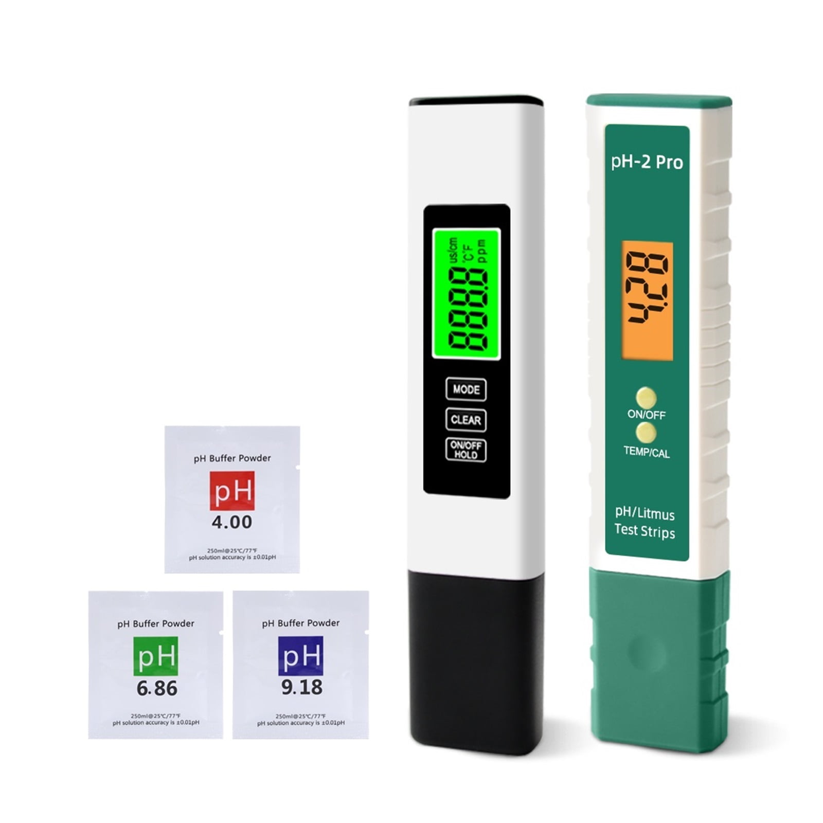 2PCS/Set Portable Digital Temperature TDS EC PH Meter Test Pen LCD ...