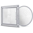 2PCS Shower Drain Hair Catcher, 4.72'', Flat Shower Drain Cover/Filter ...