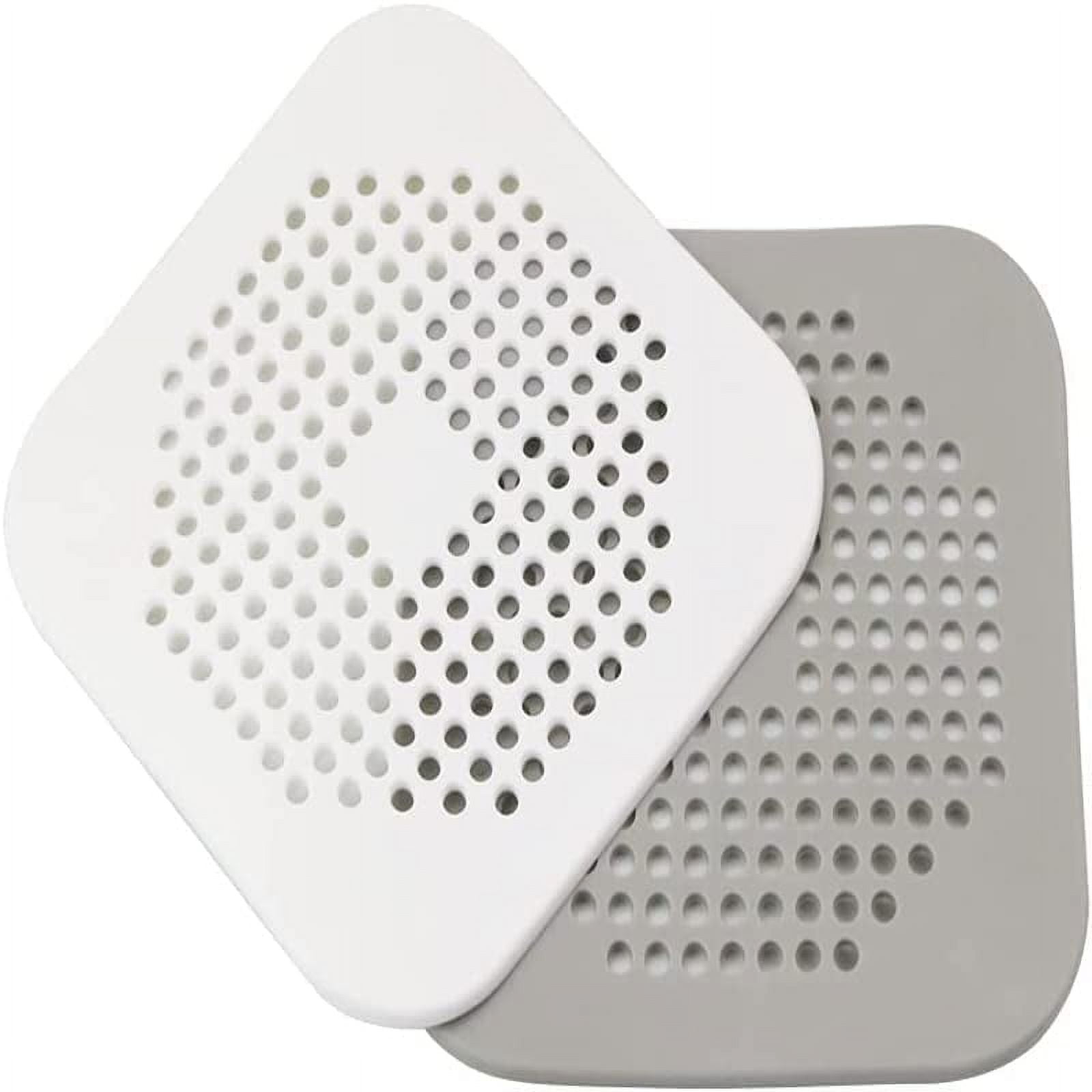 2PCS Shower Drain Hair Catcher–5.7 inch Cover Strain Stopper–Drain Hair ...