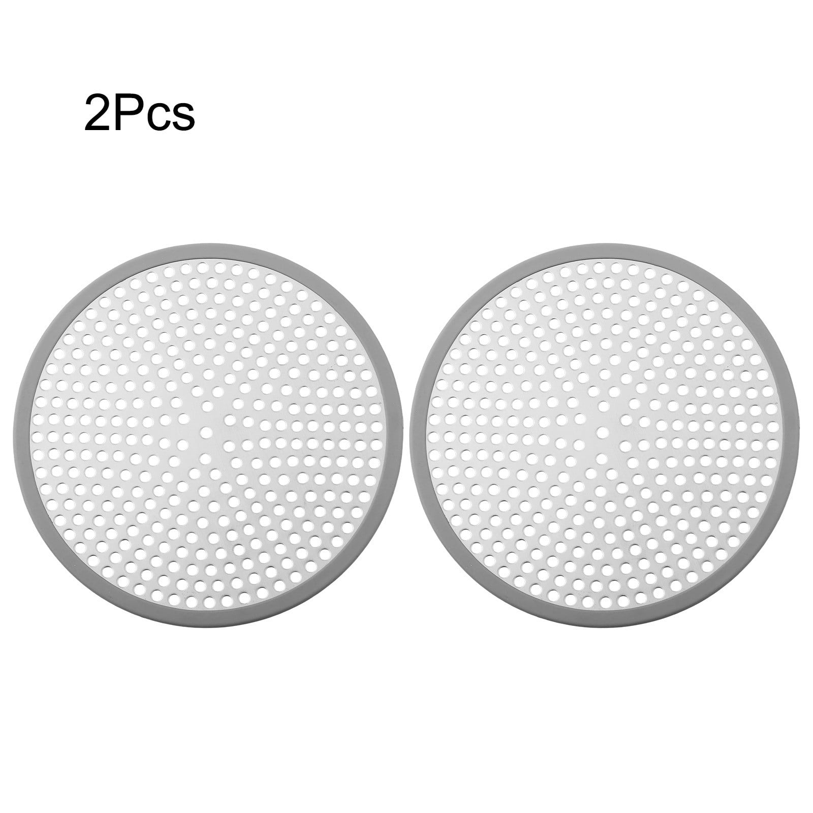 2PCS Shower Drain Protector Mesh Stainless Steel Shower Drain Hair Trap ...