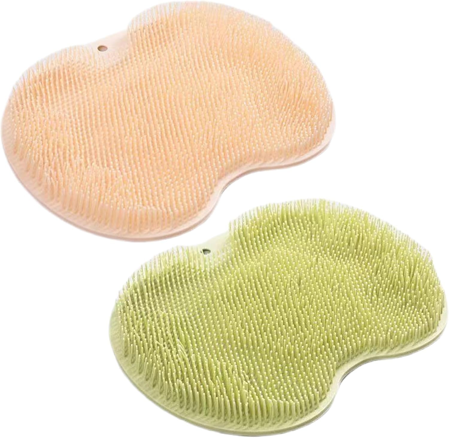 2PCS Shower Foot & Back Scrubber Massage Pad, Shower Back Scrubber Wall ...