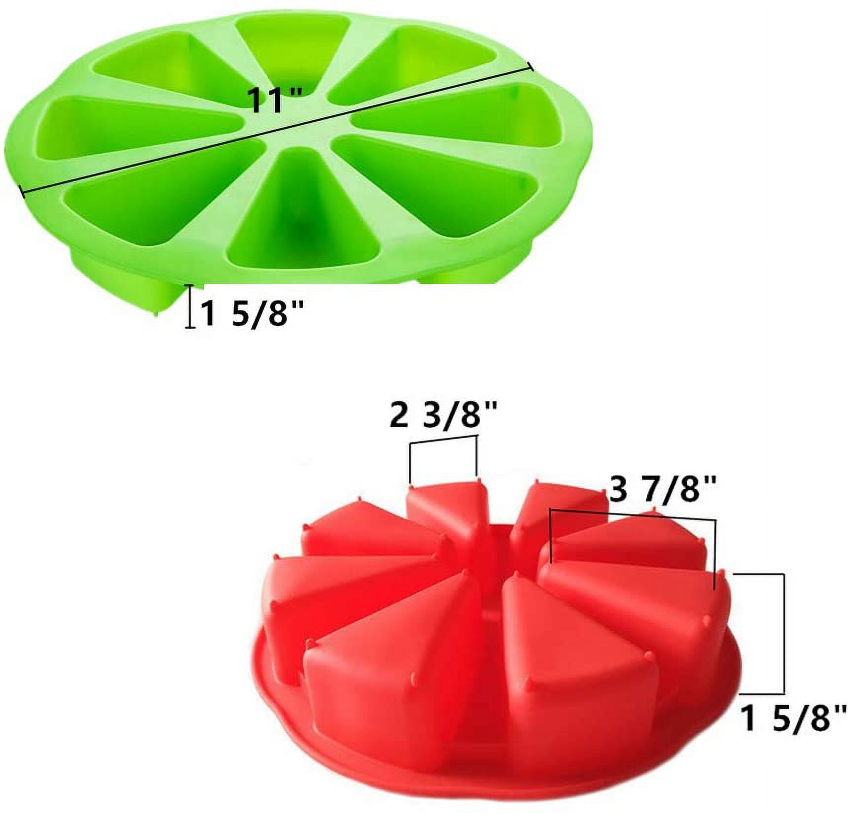 2PCS Silicone Baking Mold, Non-stick Cake Baking Mold, Triangle 8 ...