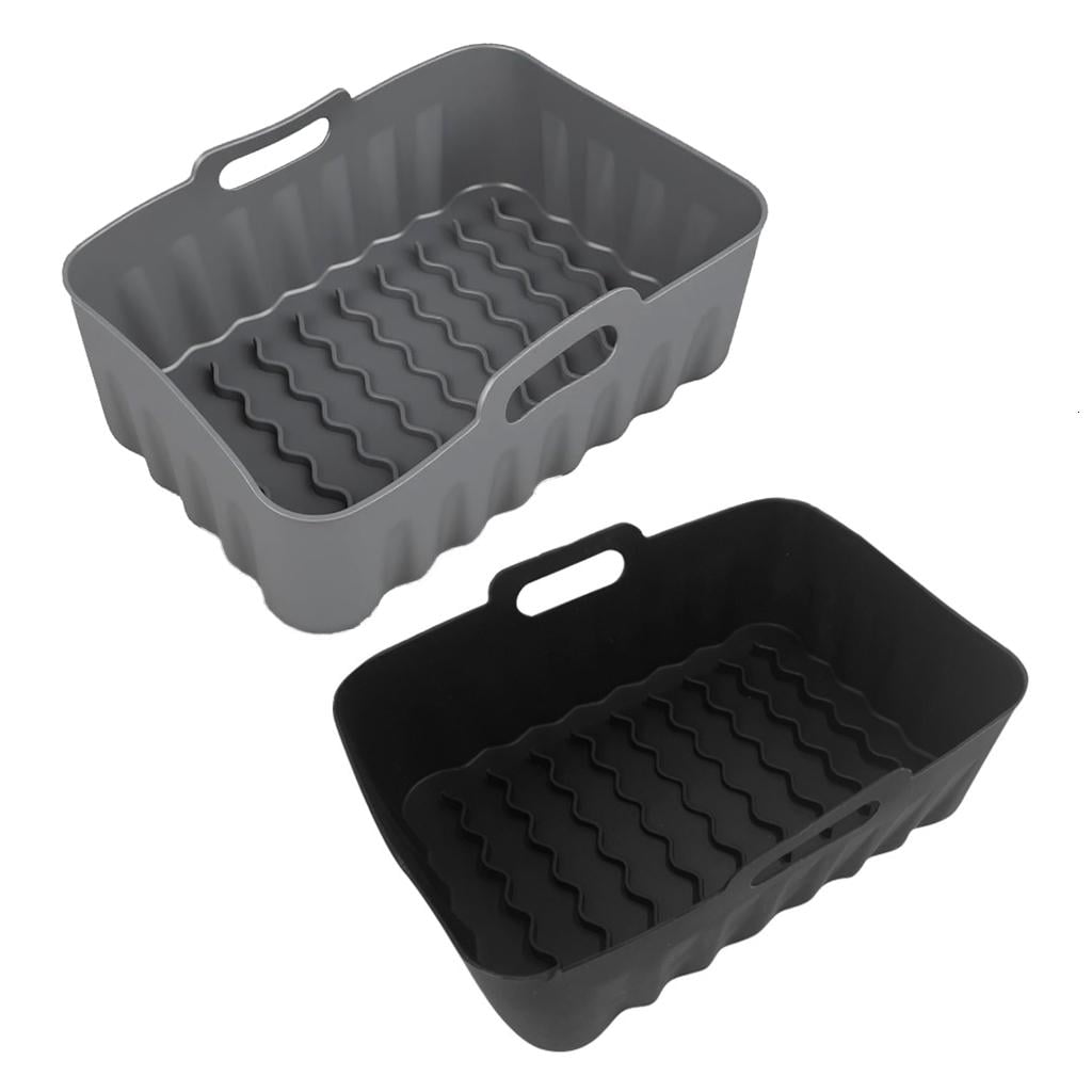 2PCS Silicone Cooking Tray for Air Cooker Oven Microwave Safe Baking ...