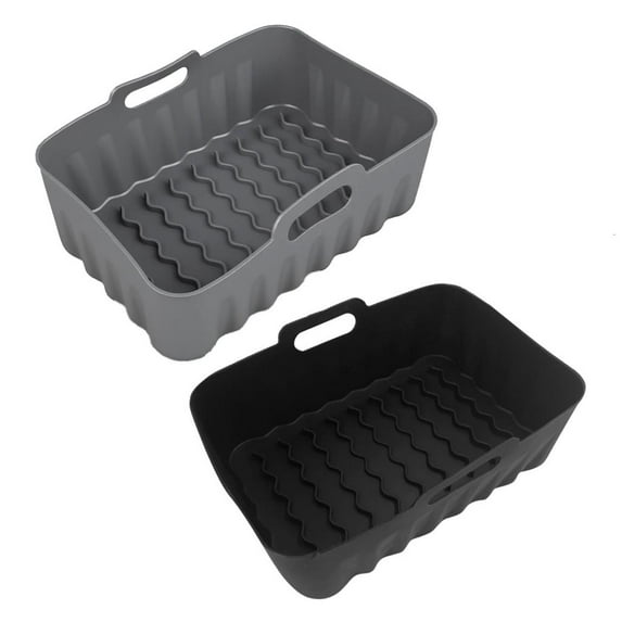 2PCS Silicone Cooking Tray for Air Cooker Oven Microwave Safe Baking ...