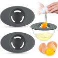 2PCS Silicone Egg Separators, Food-Silicone Egg White Separator, 3-Slit ...