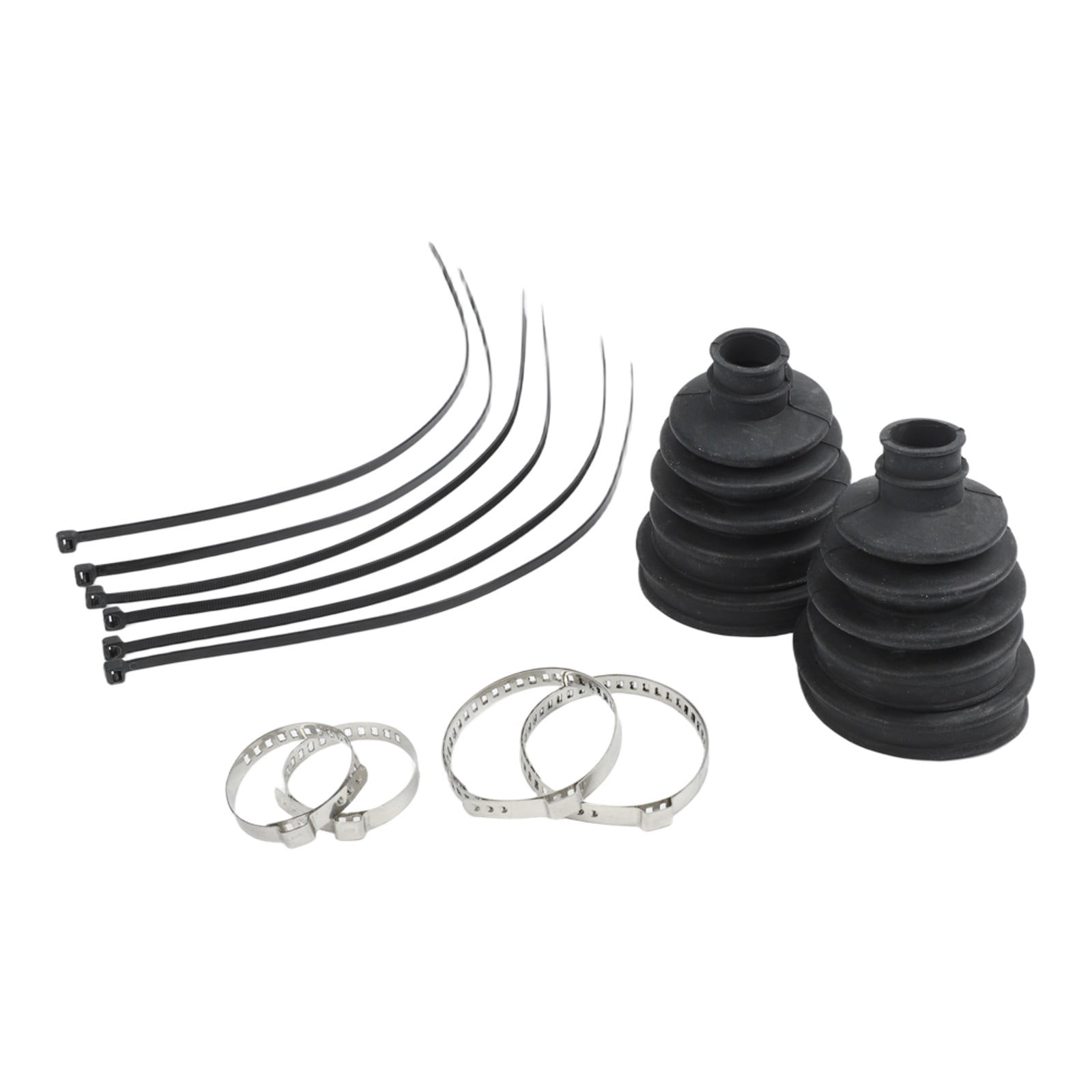 2PCS Silicone For CV Axle Boot Repair Kit With 4 Stainless Steel Clamps ...