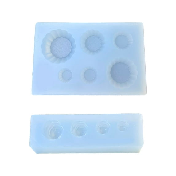 2PCS Silicone Ice Cream Molds Set For Resin Crafts And Jewelry Making ...