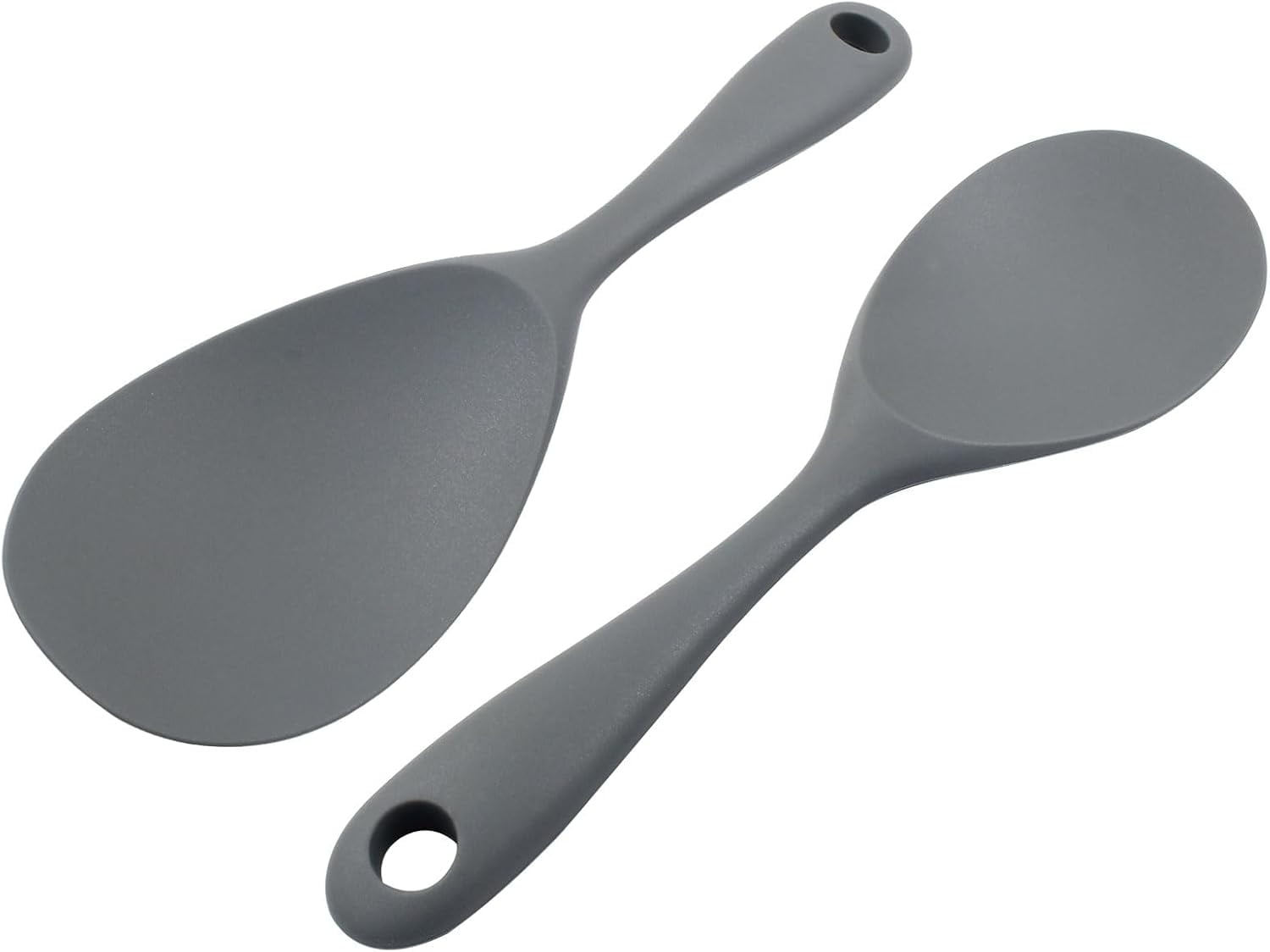 2PCS Silicone Rice Paddle, Non Stick Rice Spoon Scooper, Heat Resistant ...