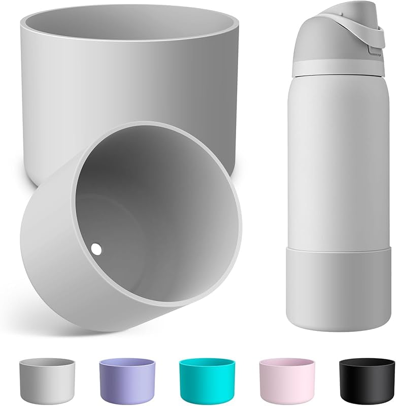 2PCS Silicone Water Bottle Boot for Owala 24oz 32oz 40oz, Anti-Slip ...