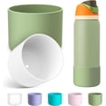 2PCS Silicone Water Bottle Boot for Owala 24oz 32oz 40oz, Anti-Slip ...