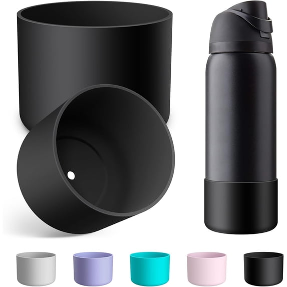 2PCS Silicone Water Bottle Boot for Owala 24oz 32oz 40oz, Anti-Slip ...