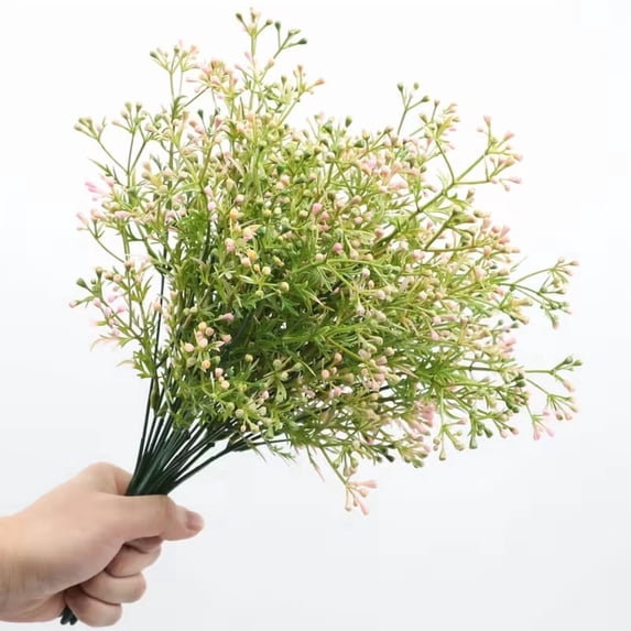 2PCS Simulated Bamboo Leaves and Fruit Plastic Flowers for Home Decor ...