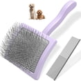 2PCS Slicker Brush for Dogs & Pet Comb,Professional Dog Grooming Brush ...