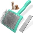 2PCS Slicker Brush for Dogs & Pet Comb,Professional Dog Grooming Brush ...