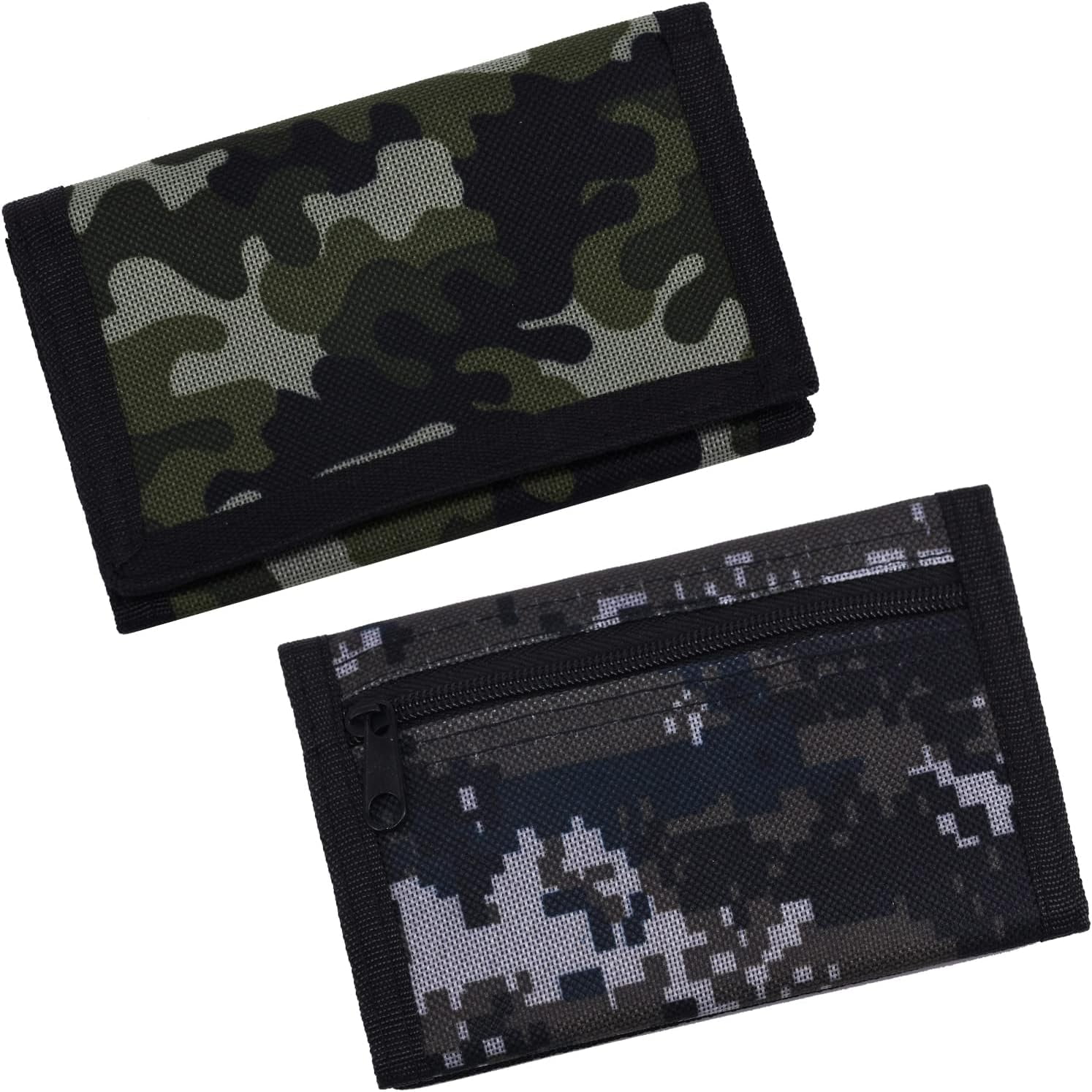 2PCS Slim Camouflage Wallet Mens Wallets Daddy Outdoor Sports Wallet ...