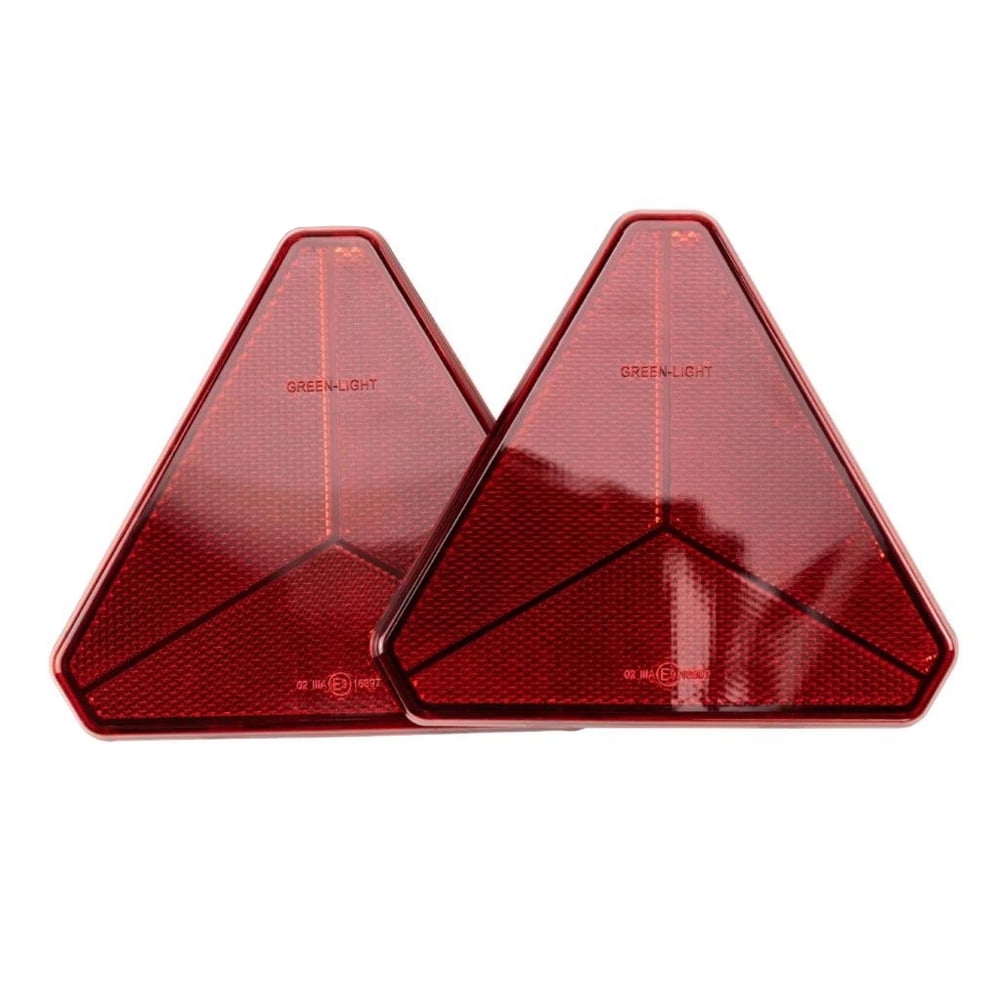 2PCS Slow Moving Vehicle Sign Reflective Warning Triangle Emergency ...