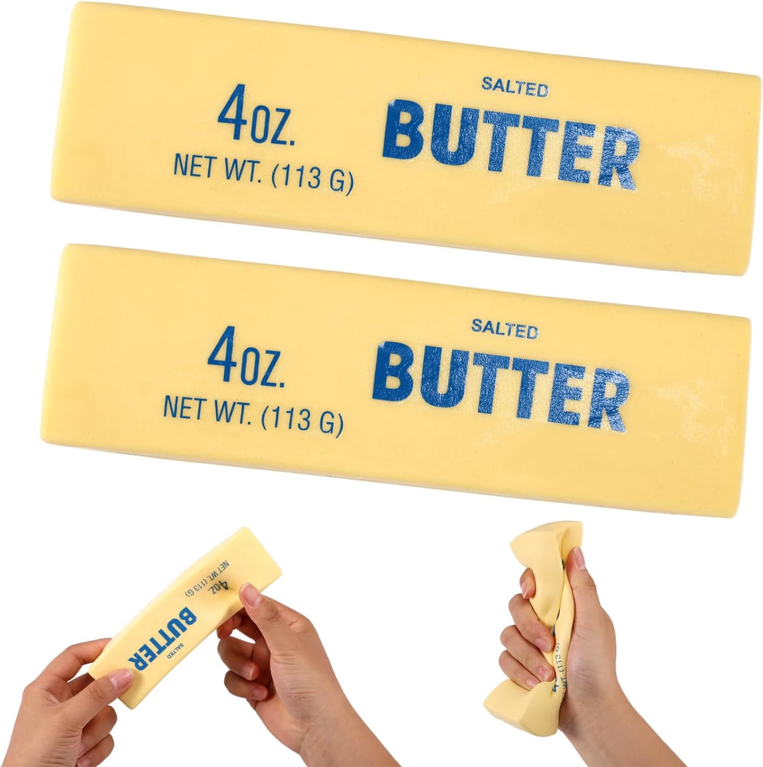 2PCS Slow Rising Squishing Butter Stick, Sticky Butter Sticks Squeeze ...