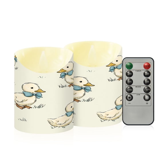 2PCS Small Flameless Candles Lamp Flameless Candles Slanted Candle Lamp ...