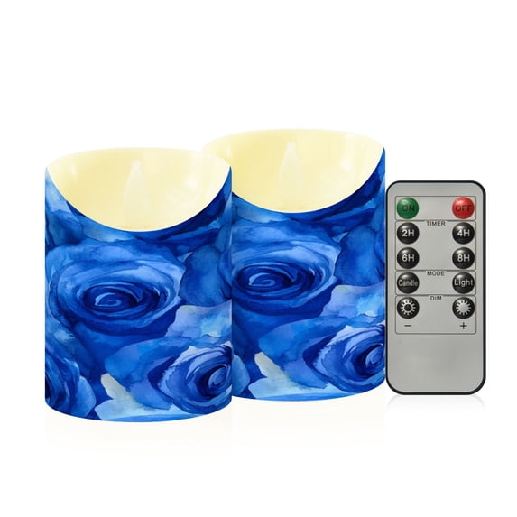 2PCS Small Flameless Candles Lamp Flameless Candles Slanted Candle Lamp ...