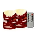 2PCS Small Flameless Candles Lamp Flameless Candles Slanted Candle Lamp ...