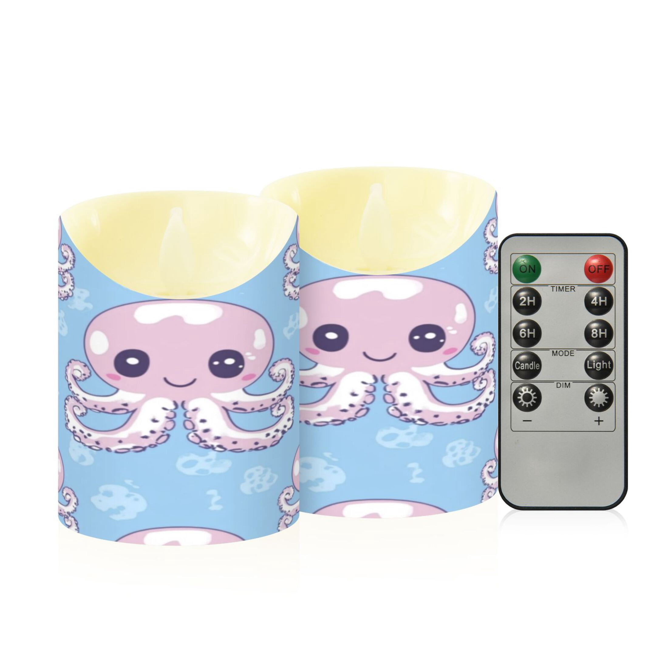2PCS Small Flameless Candles Lamp Flameless Candles Slanted Candle Lamp ...