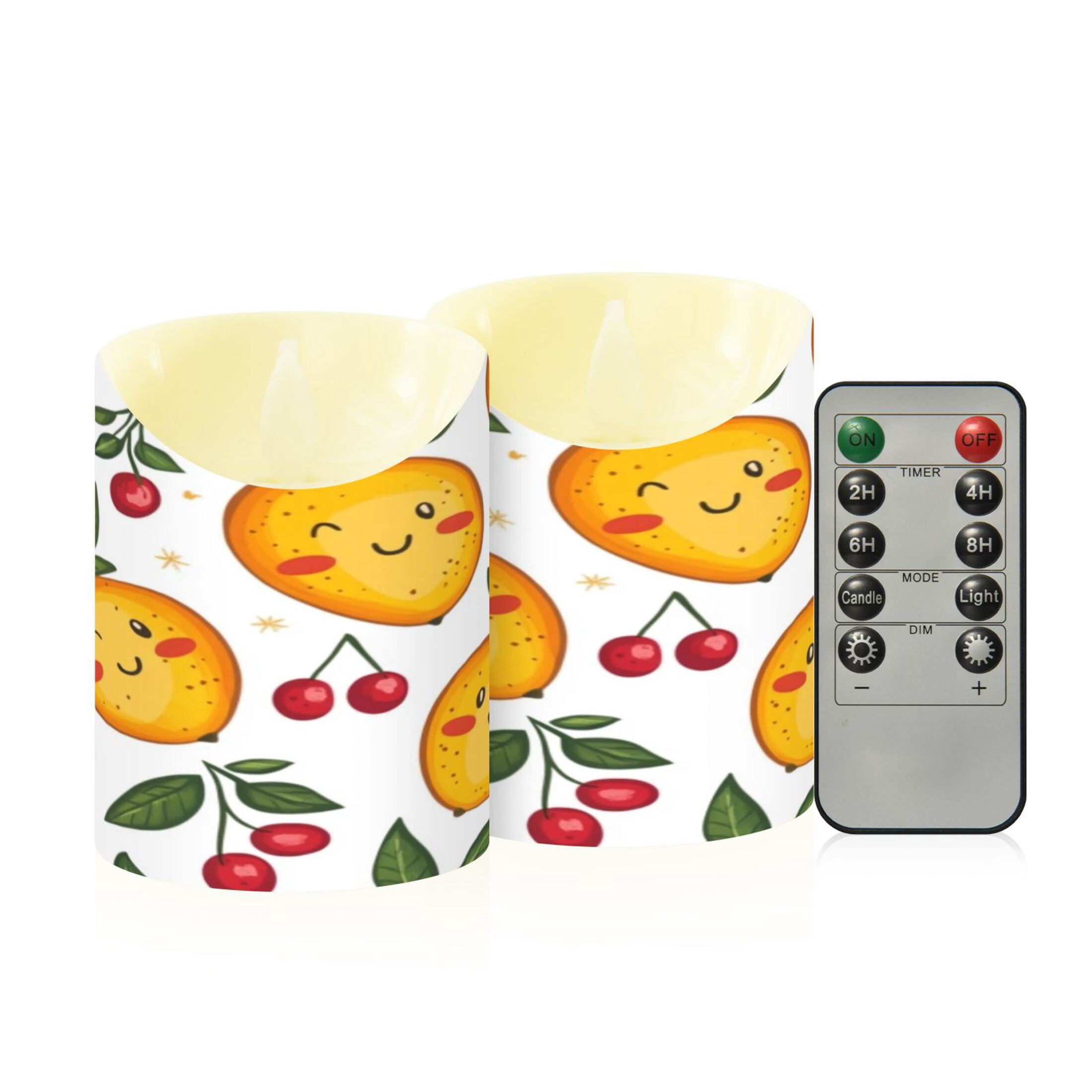 2PCS Small Flameless Candles Lamp Flameless Candles Slanted Candle Lamp ...