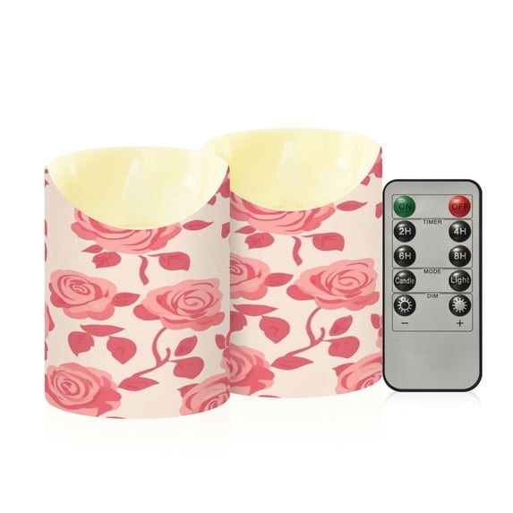 2PCS Small Flameless Candles Lamp Flameless Candles Slanted Candle Lamp ...