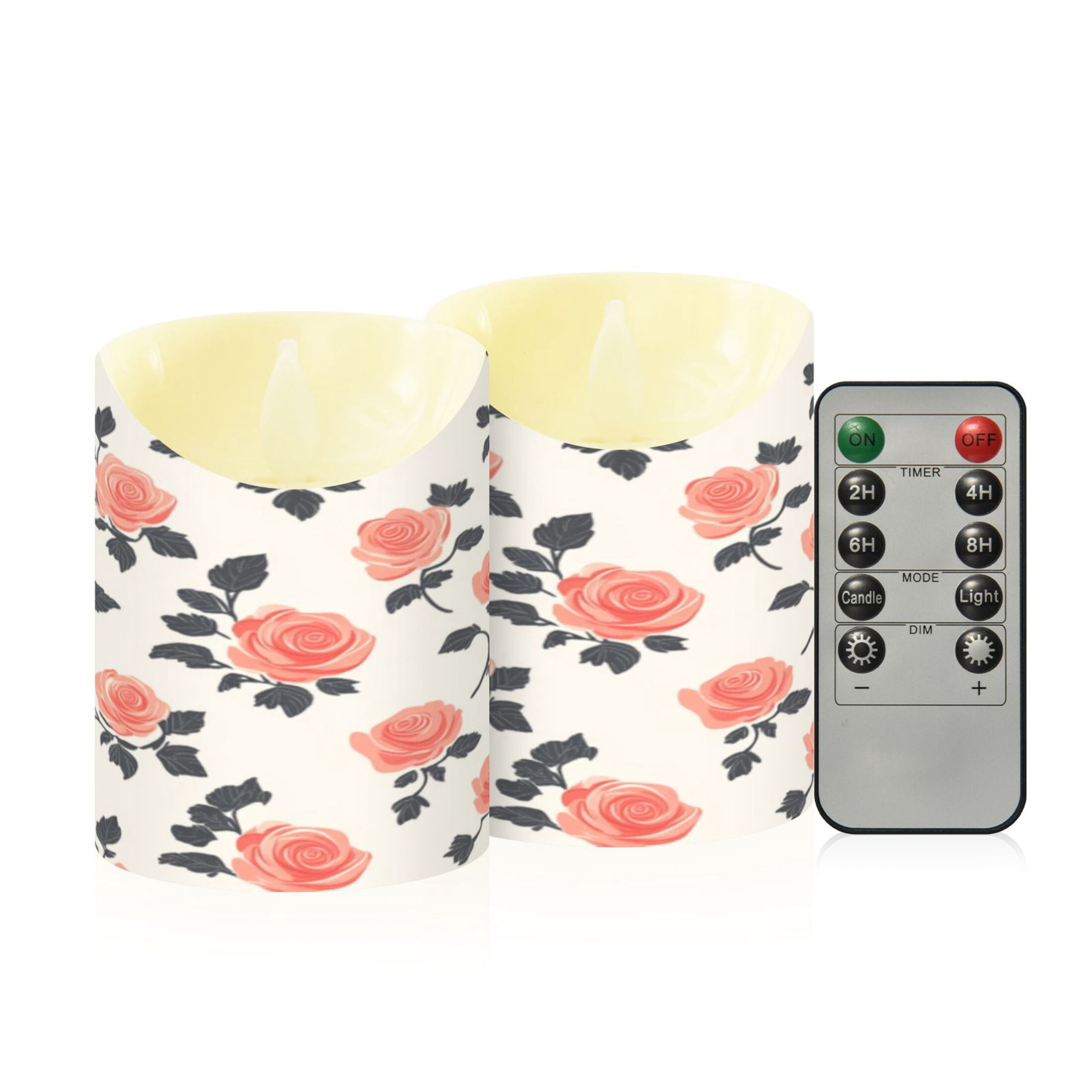 2PCS Small Flameless Candles Lamp Flameless Candles Slanted Candle Lamp ...