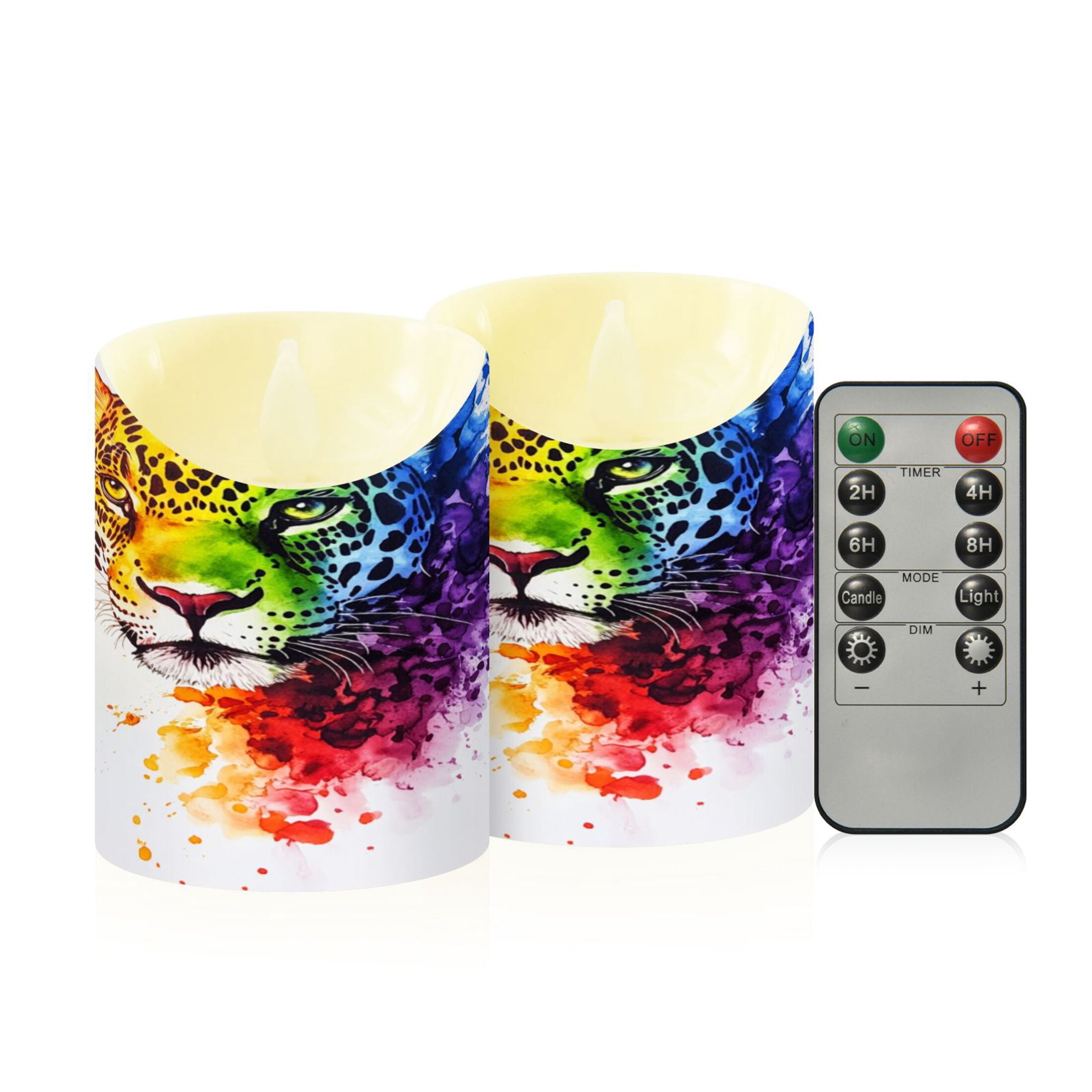 2PCS Small Flameless Candles Lamp Flameless Candles Slanted Candle Lamp ...