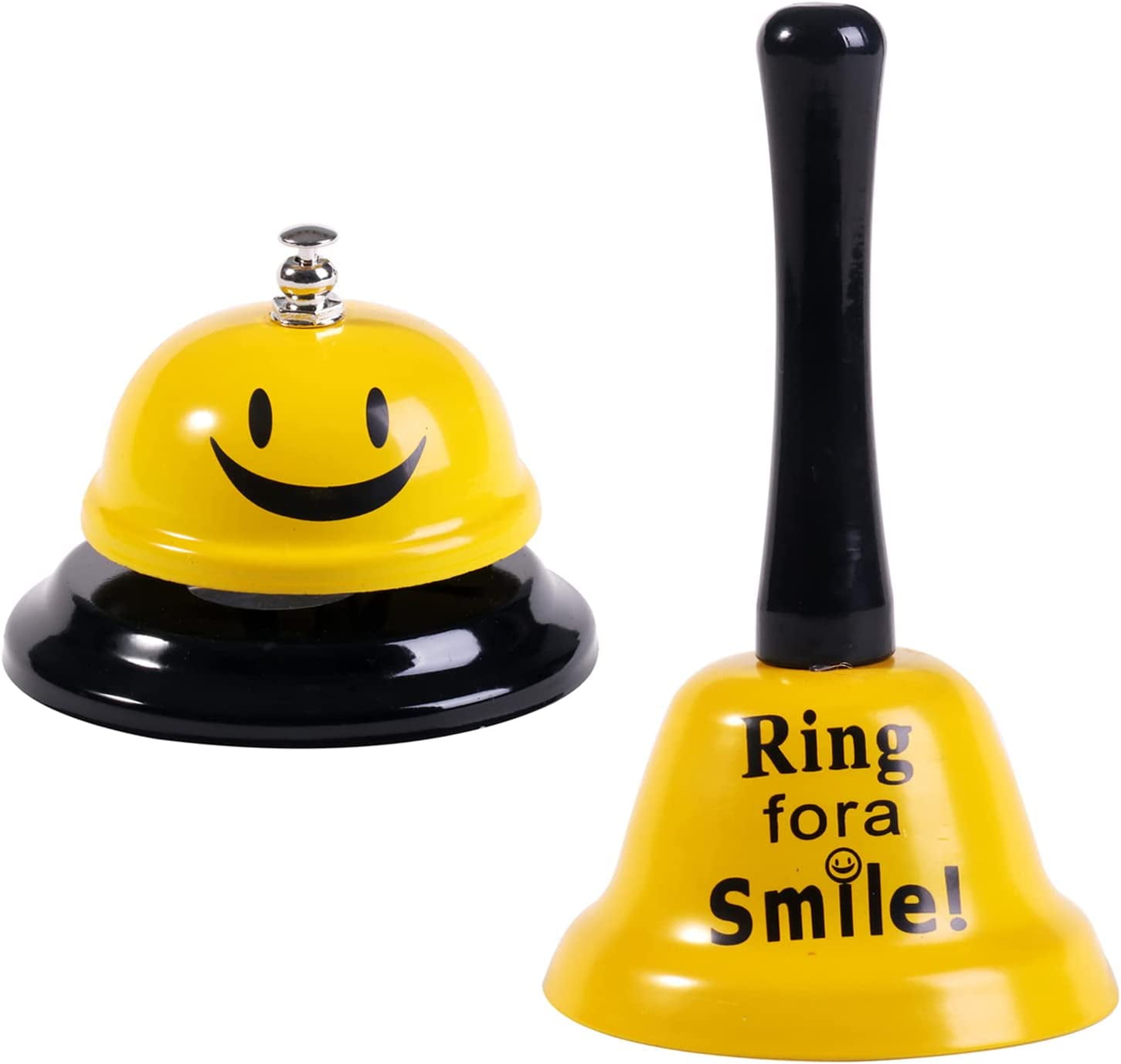 2PCS Smiley Face Pet Bells Kitchen Service Call Bell Wedding Birthday ...