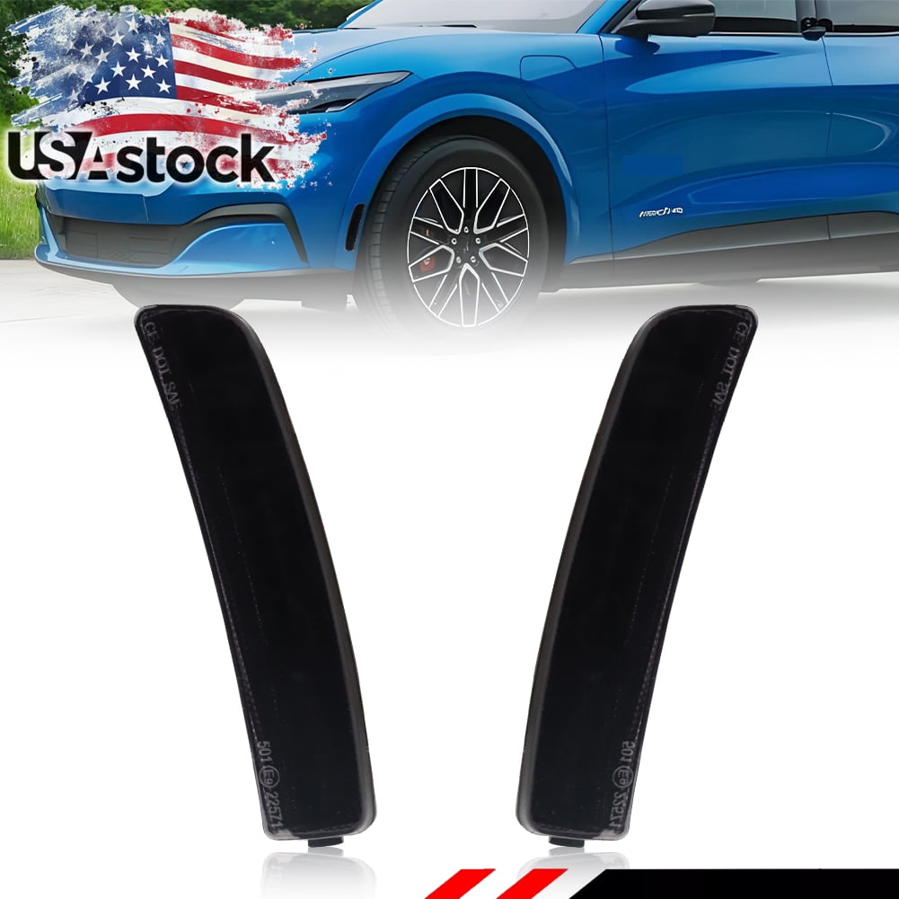 2PCS Smoked Lens Front Corner Light Fender Light Turn Signal Light Side ...
