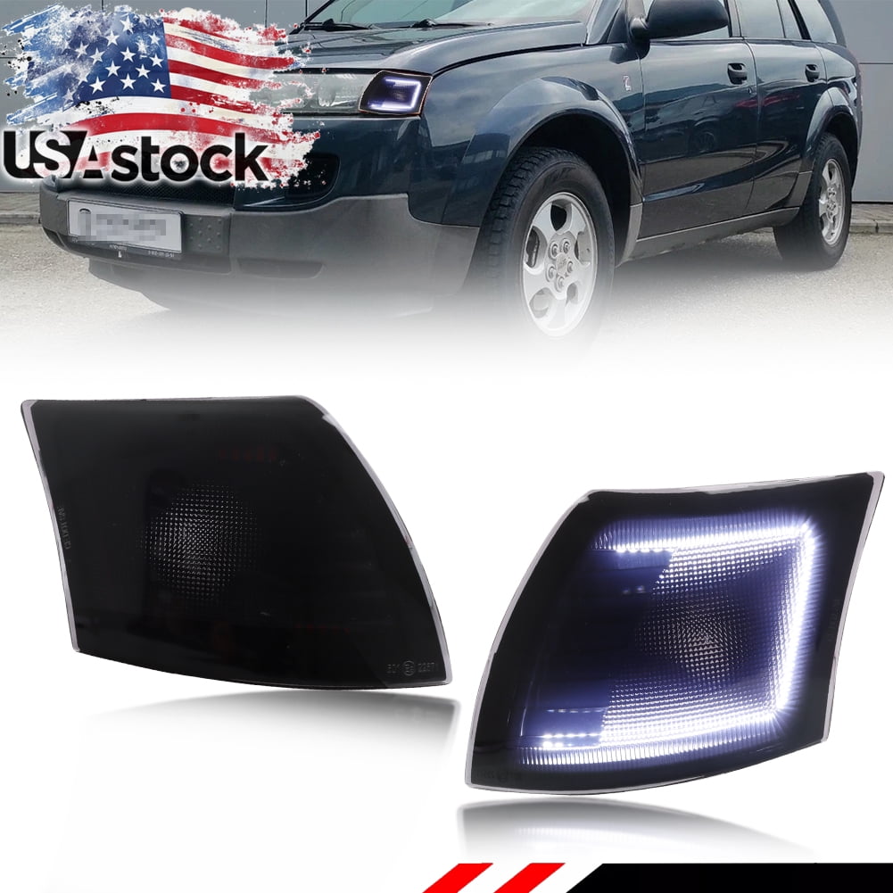 2PCS Smoked Lens Front Corner Parking Light Side Marker Light Turn ...