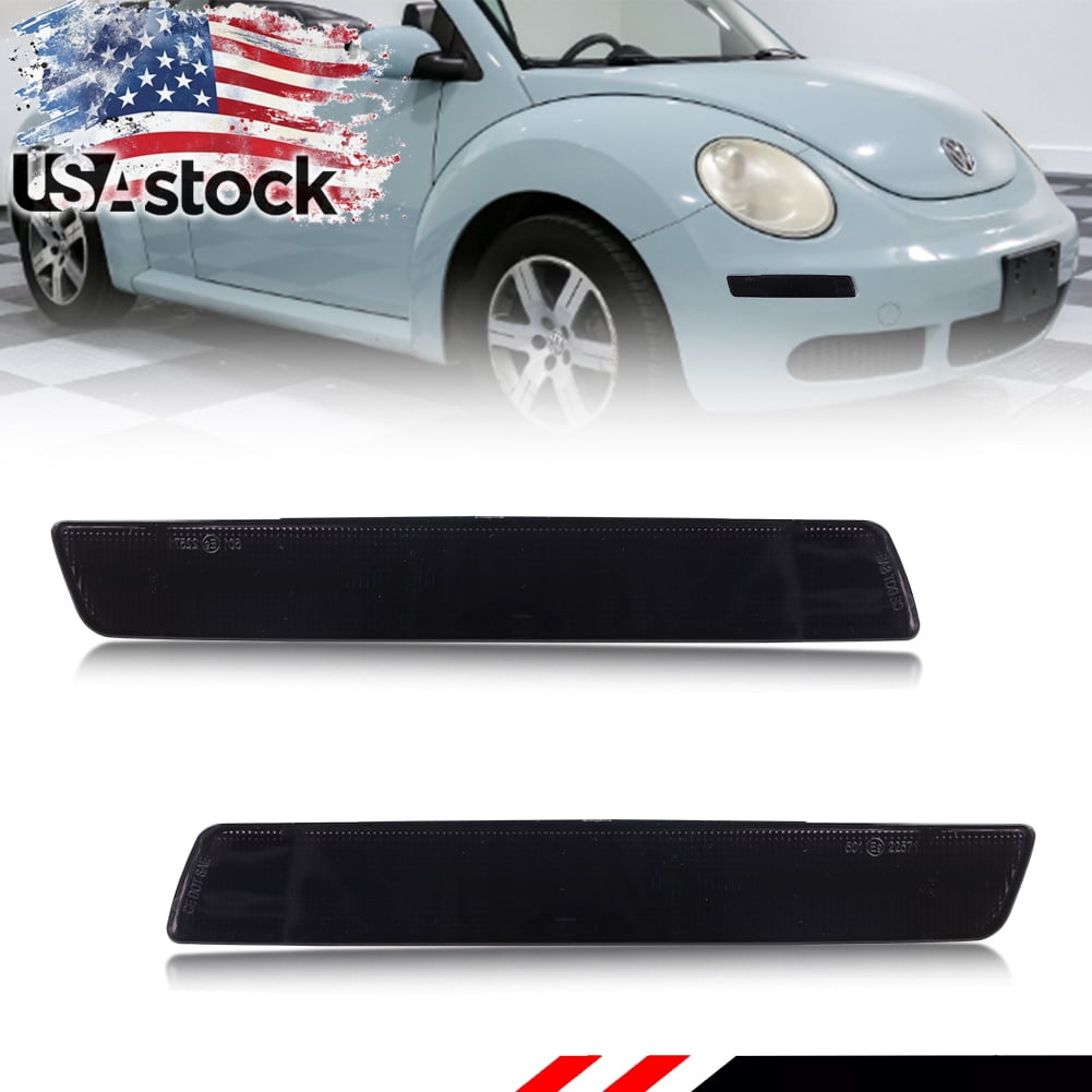 2PCS Smoked Lens Front Corner Turn Signal Lights Side Marker Lights ...