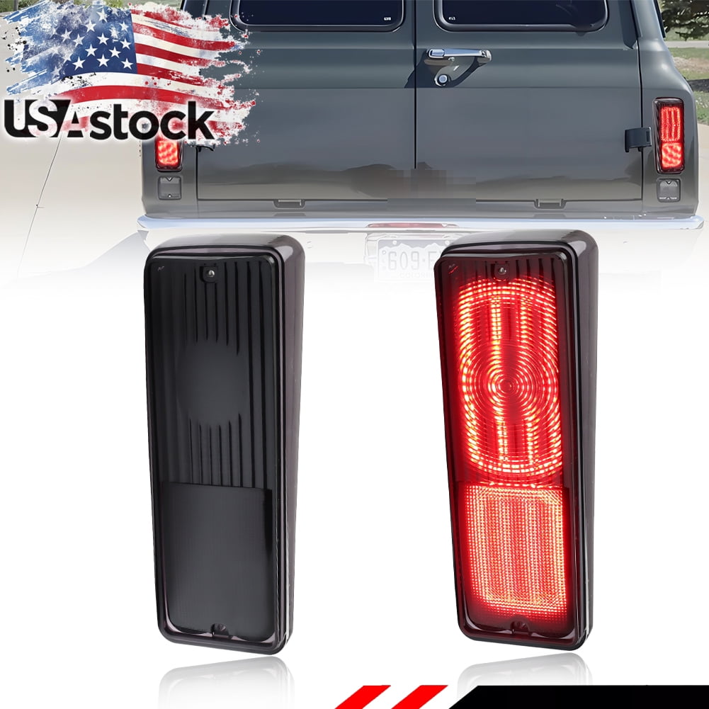 2PCS Smoked Lens Rear Bumper Reflector Lights Tail Light Rear Light ...
