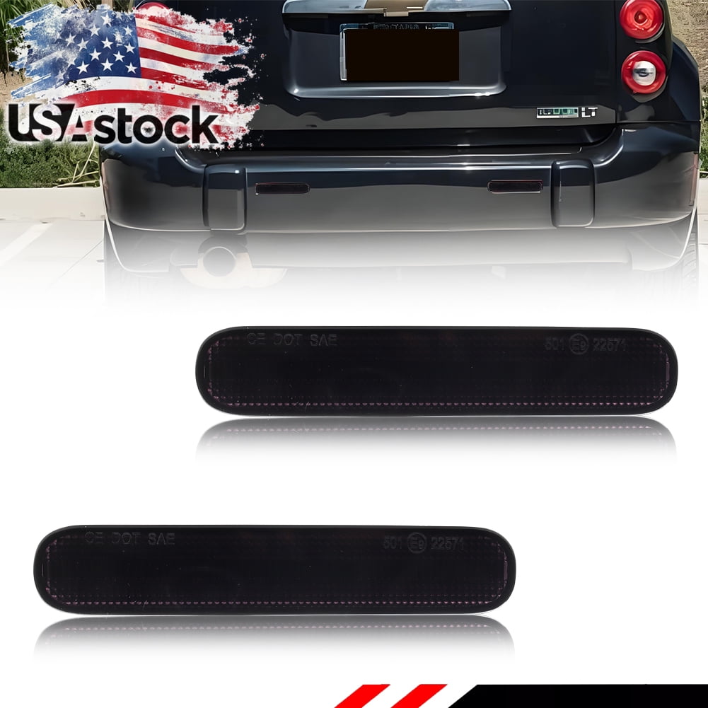 2PCS Smoked Lens Rear Bumper Tail Light Rear Light Brake Lights Backup ...