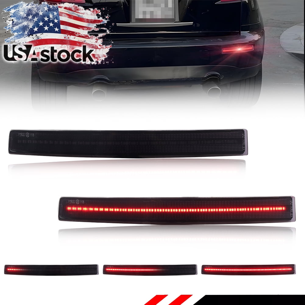 2PCS Smoked Lens Rear Bumper Tail Light Rear Light Brake Lights Turn ...