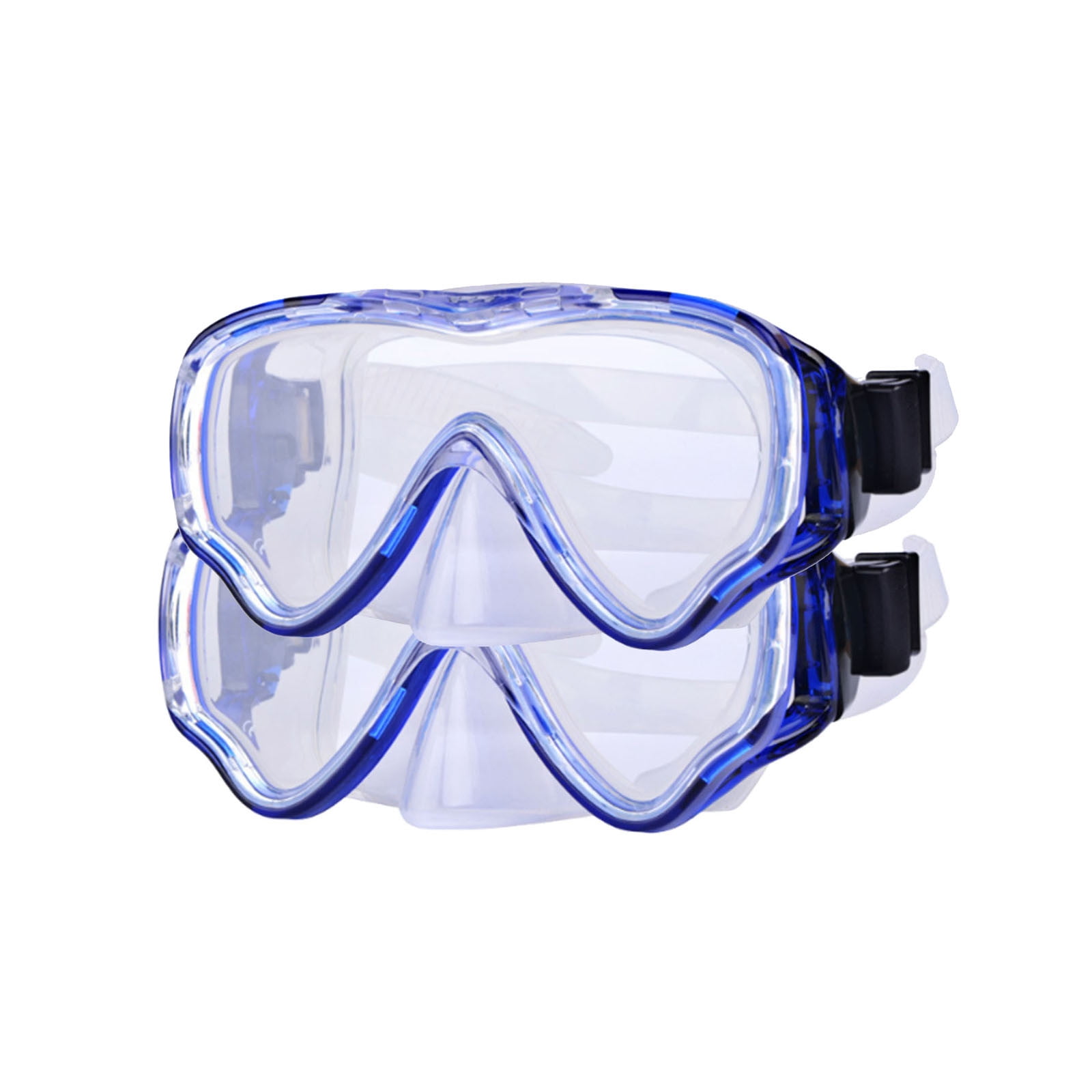 2PCS Snorkel Diving Mask Panoramic HD Swim Mask, Anti-Fog Scuba Diving ...