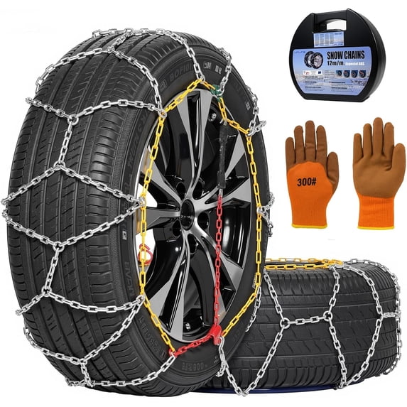 2PCS Snow Chains for SUV/Truck/Car in Snow, Sand, Mud and Ice ...