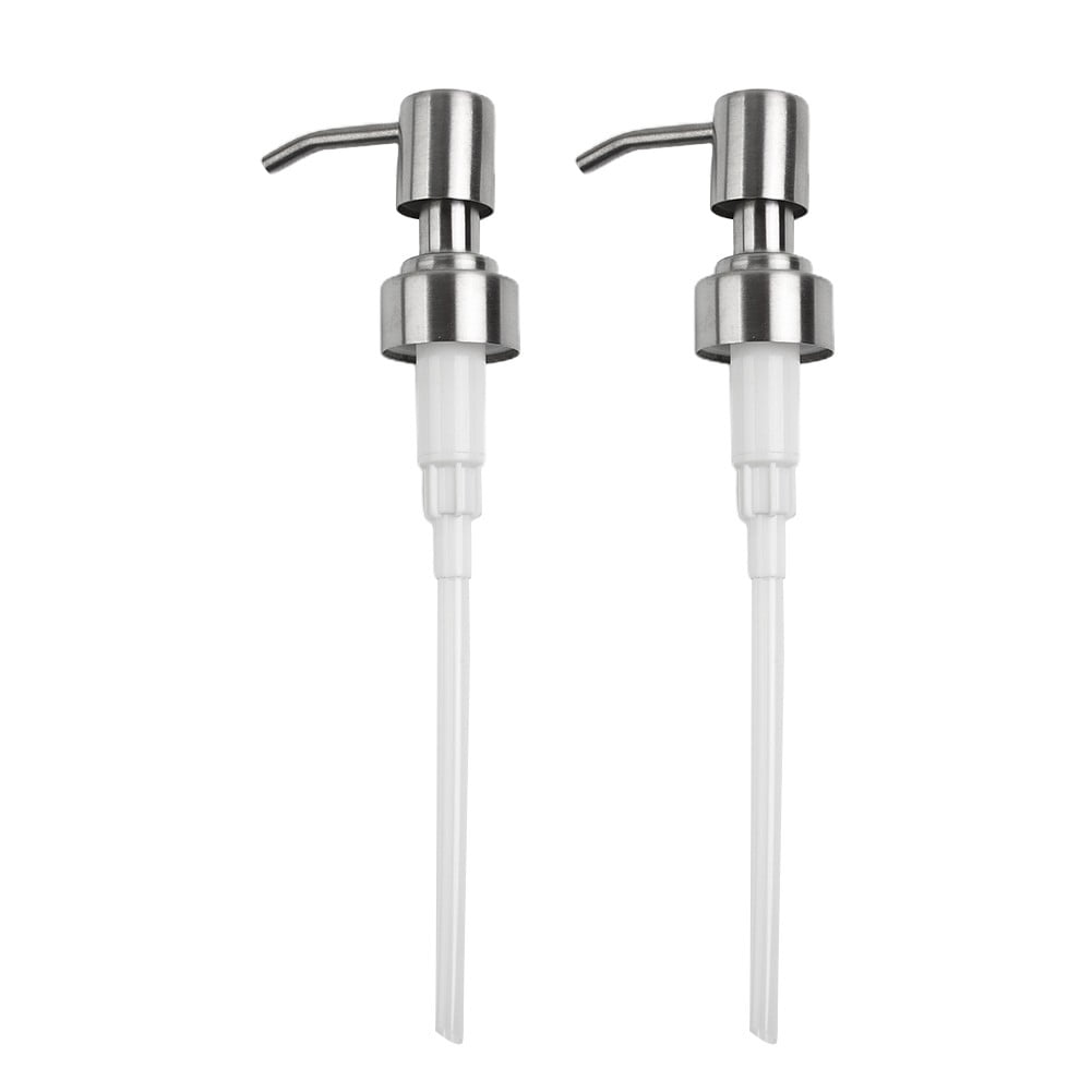 2PCS Soap Pump Liquid Replacement Dispenser Head Nozzles Stainless ...