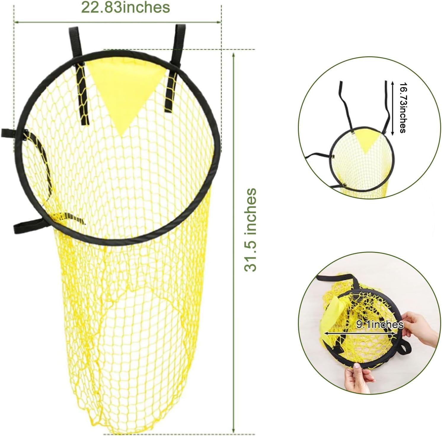 2PCS Soccer Target Nets, Soccer Goal Target Nets for Shootings Accuracy ...