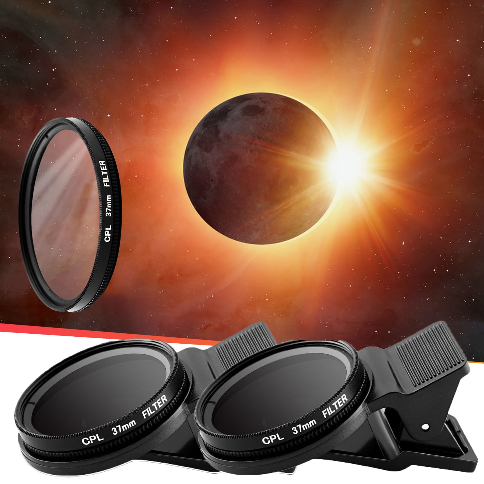 2PCS Solar Camera Lens Filter Solar Filter for Smartphone Solar Camera ...