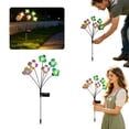 2PCS Solar Firefly Garden Lights, Waterproof LED Swaying Flower Lights ...