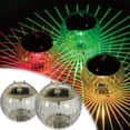 2PCS Solar Pond Lights Solar Powered Floating LED Garden Pool Lamp with ...