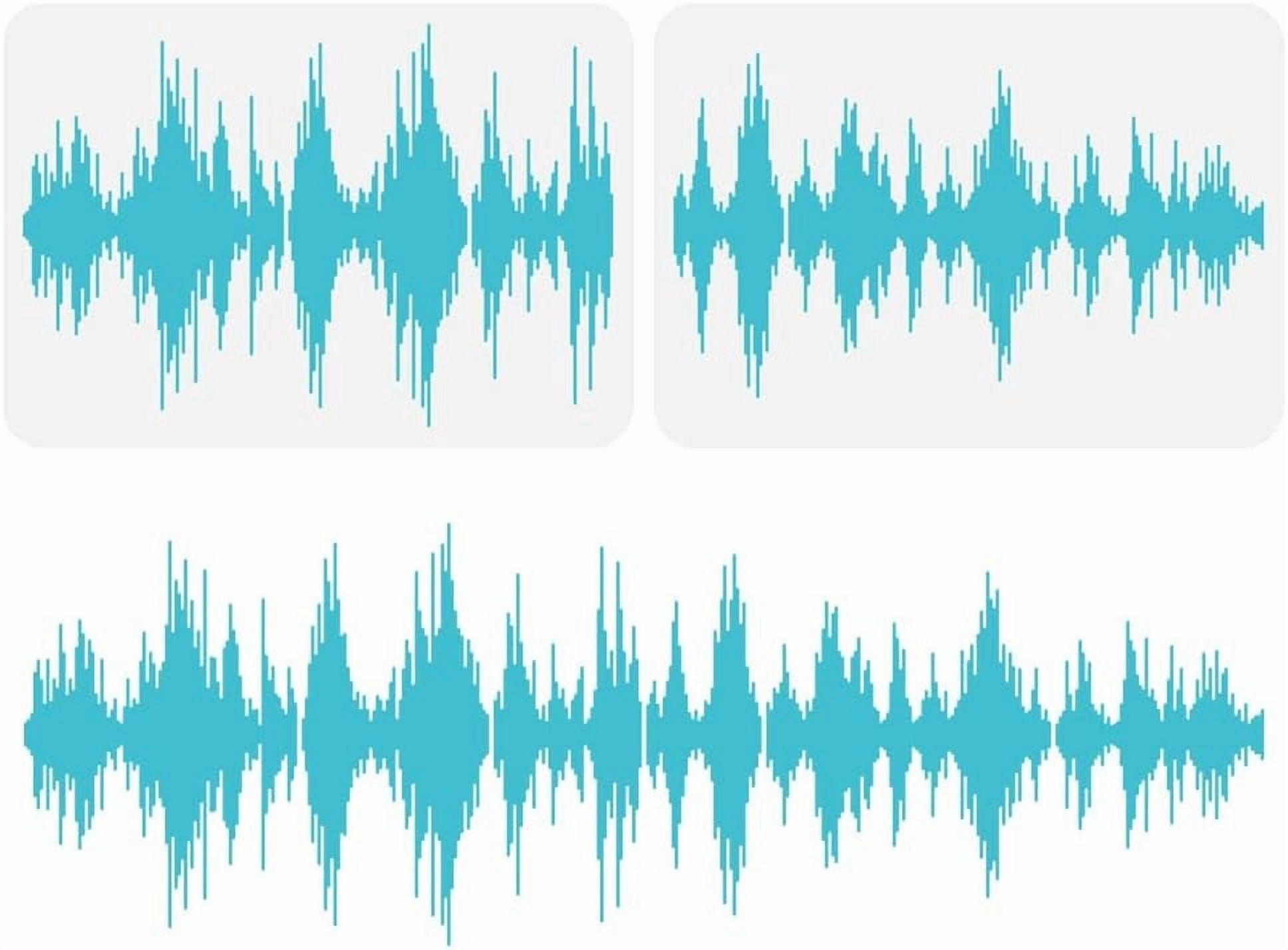 2PCS Sound Wave Painting Stencil - 8.3x11.7in Sonic Line Stencil for ...