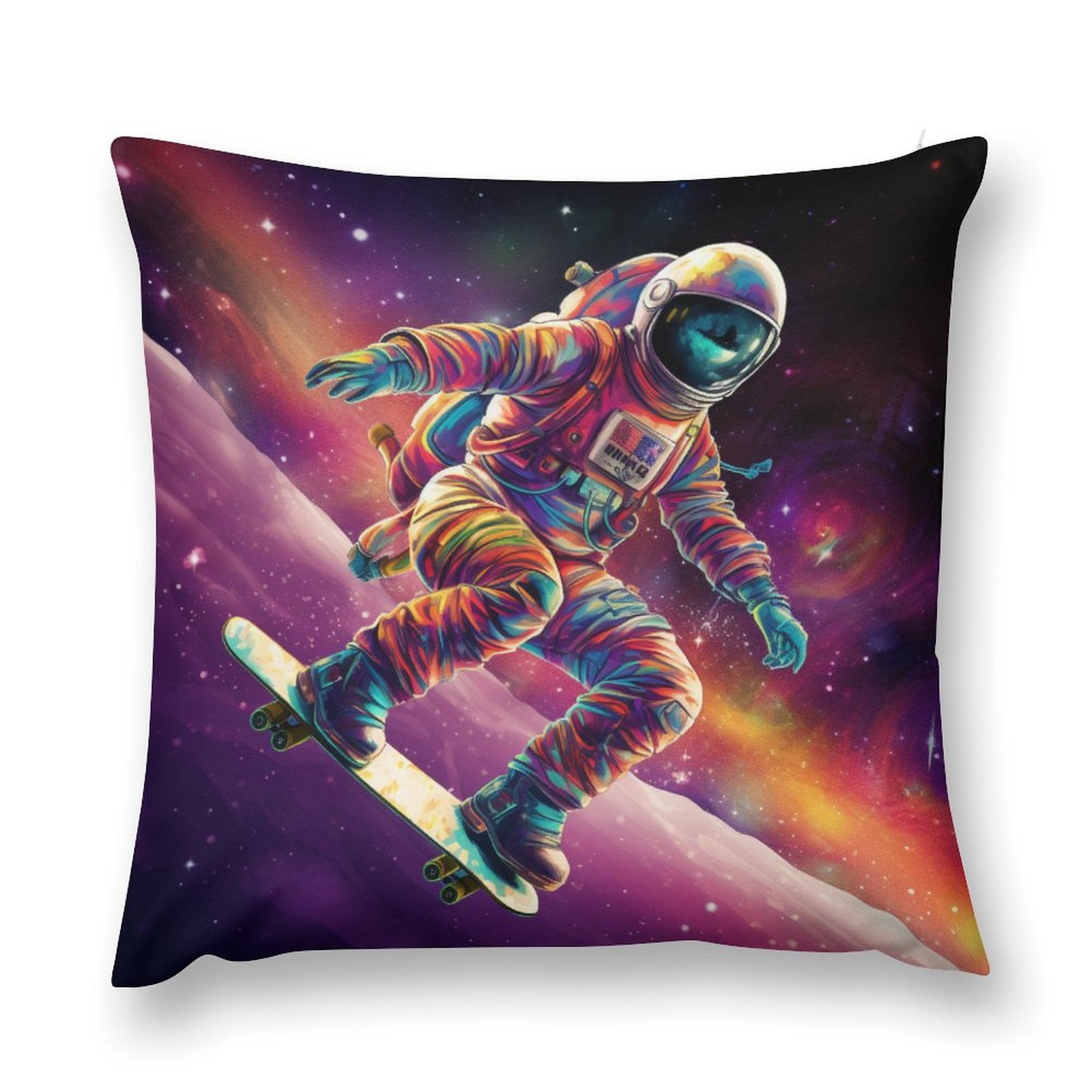 2PCS Space Astronaut Throw Pillow Covers 18x18 Decorative Pillows Case ...