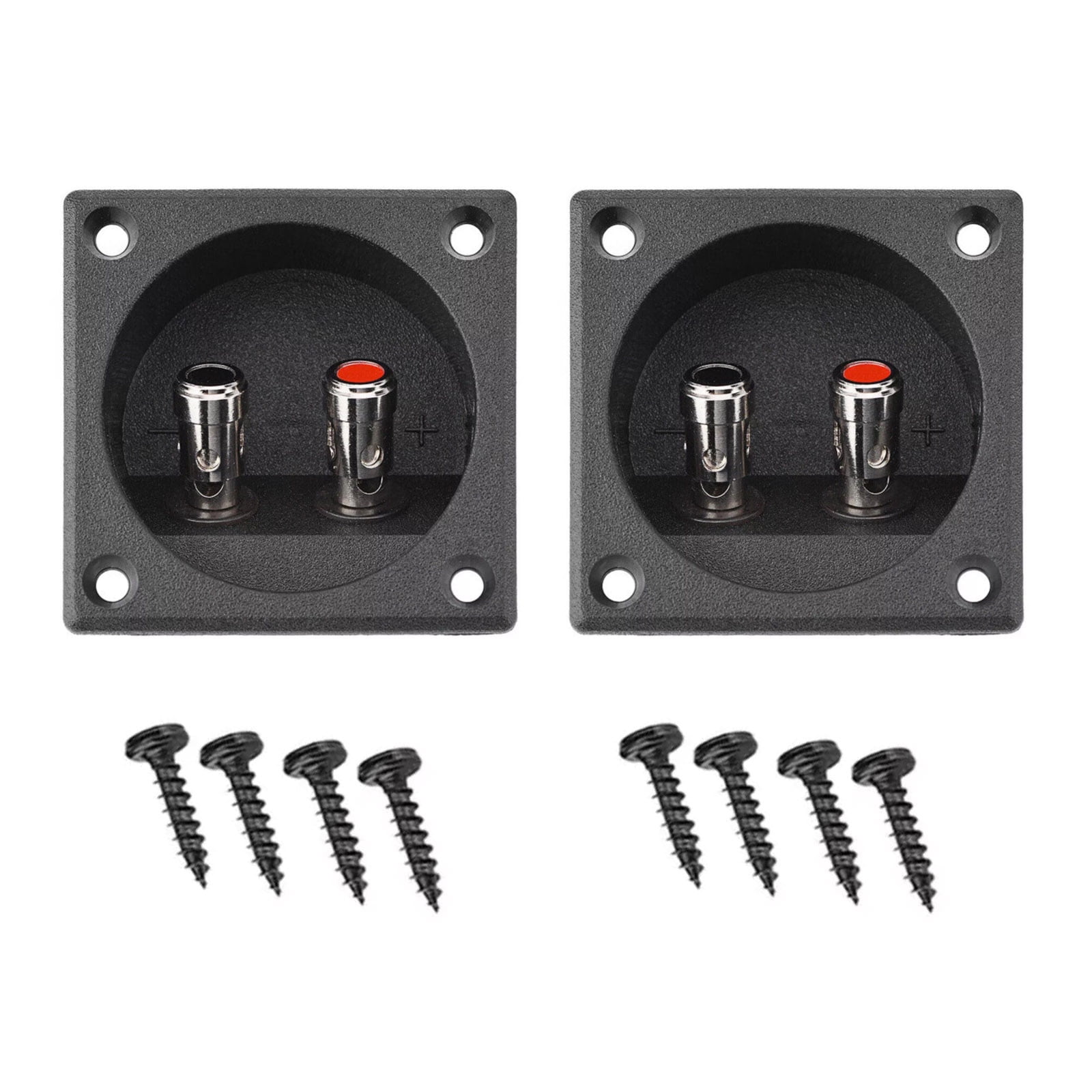 2PCS Speaker Box Terminal 2-Wire Round Spring Cup Connector Subwoofer ...