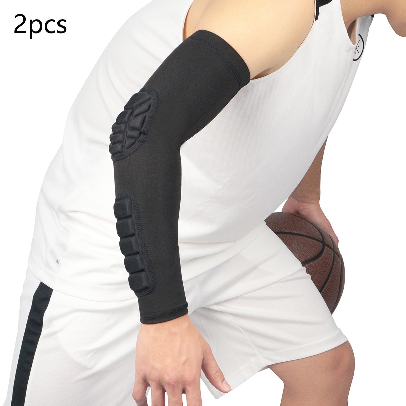 2pcs Sports Elbow Equipment Honeycomb Anti Collision Pressure Arm Mens