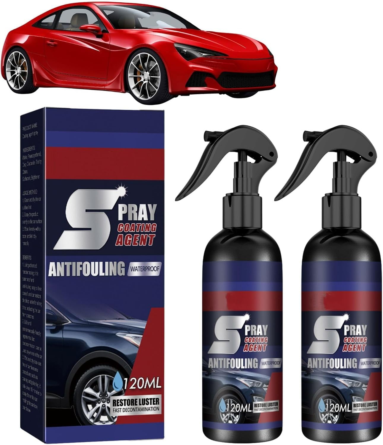 2PCS Spray coating agent Multi-functional Coating Renewal Agent, Car ...