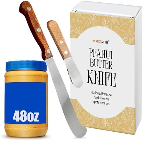 2PCS Spreader Knives, 12” Peanut Butter Knife that Works Great with ...