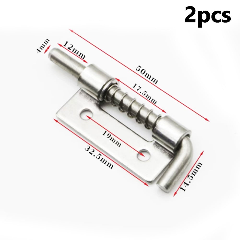 2PCS Spring Loaded Latch Bolt Stainless Steel Rebound Pin Window ...